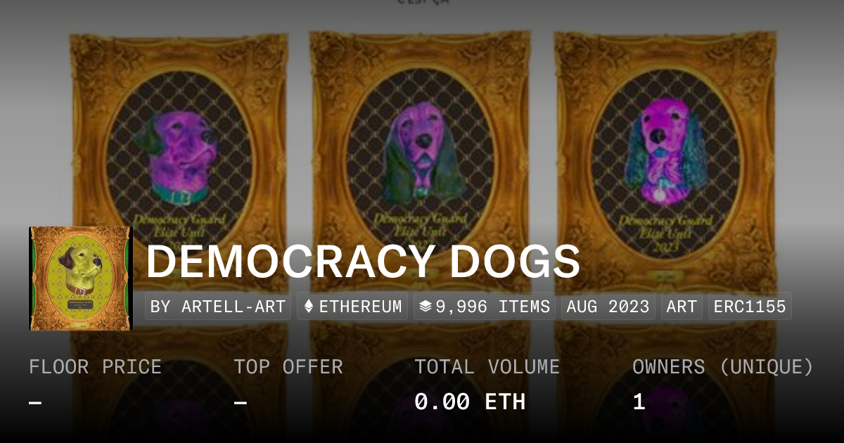 DEMOCRACY DOGS - Collection | OpenSea