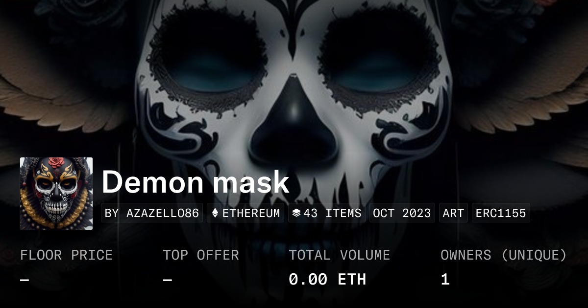 Demon mask - Collection | OpenSea