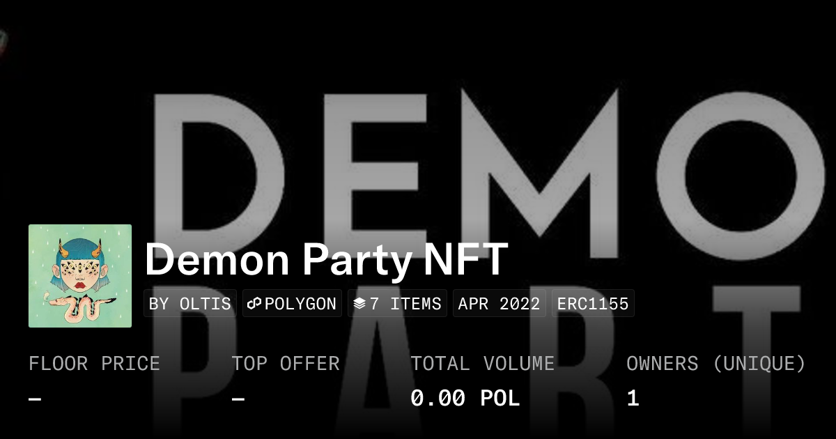 Demon Party NFT - Collection | OpenSea