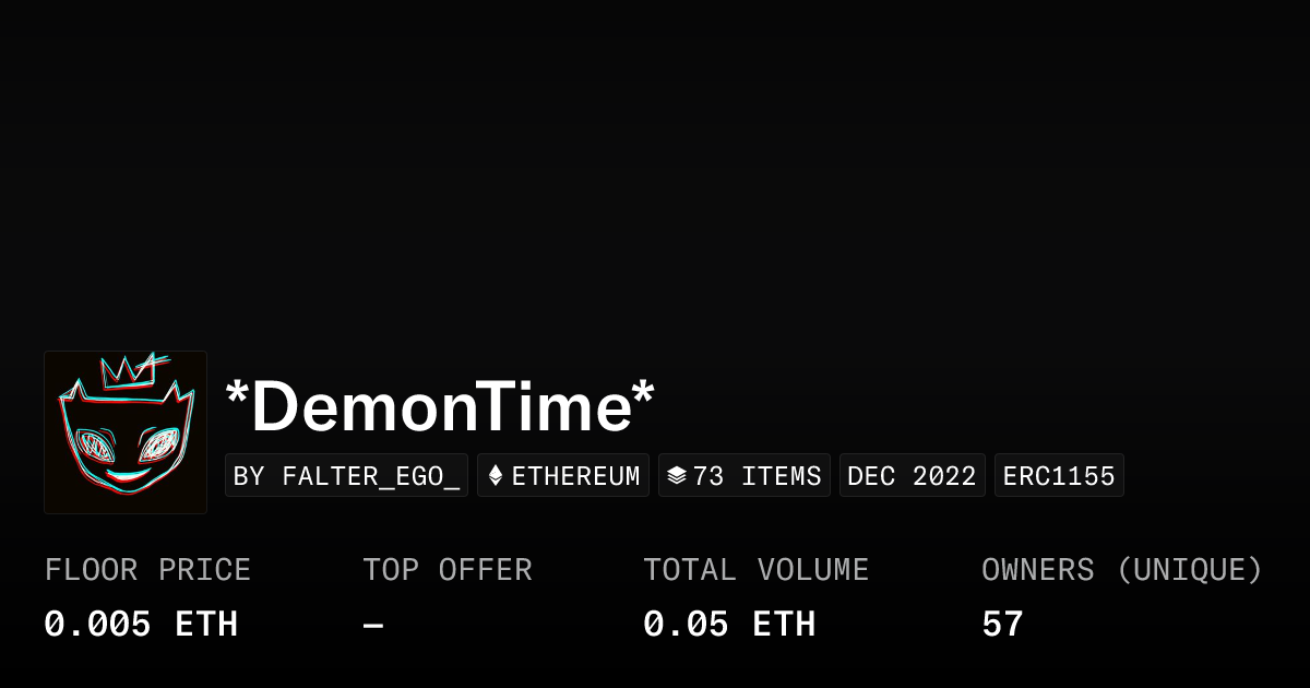*DemonTime* - Collection | OpenSea