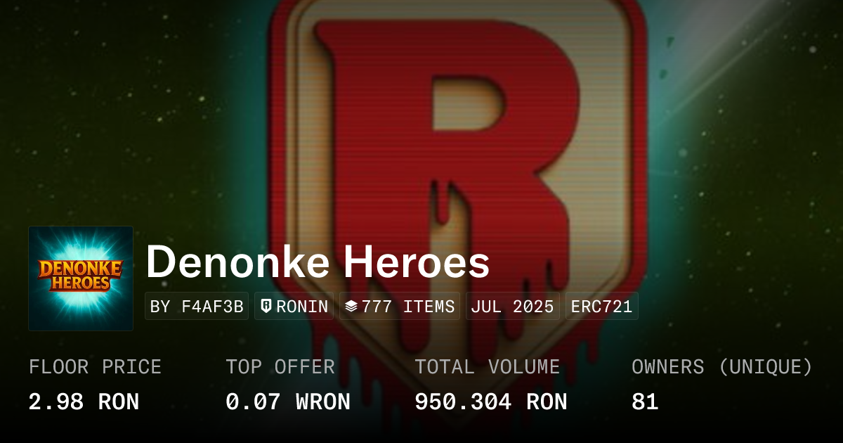 Denonke Heroes - Collection | OpenSea