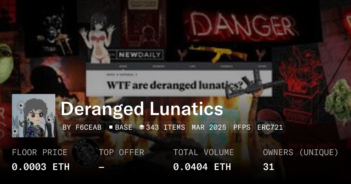 Deranged Lunatics - Collection | OpenSea