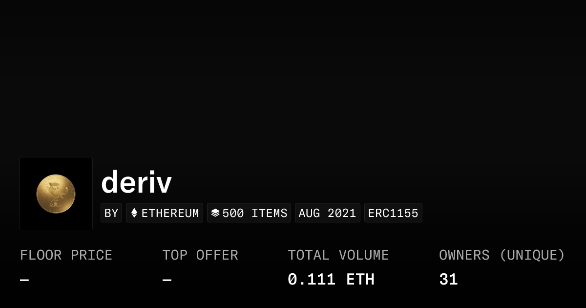 deriv - Collection | OpenSea