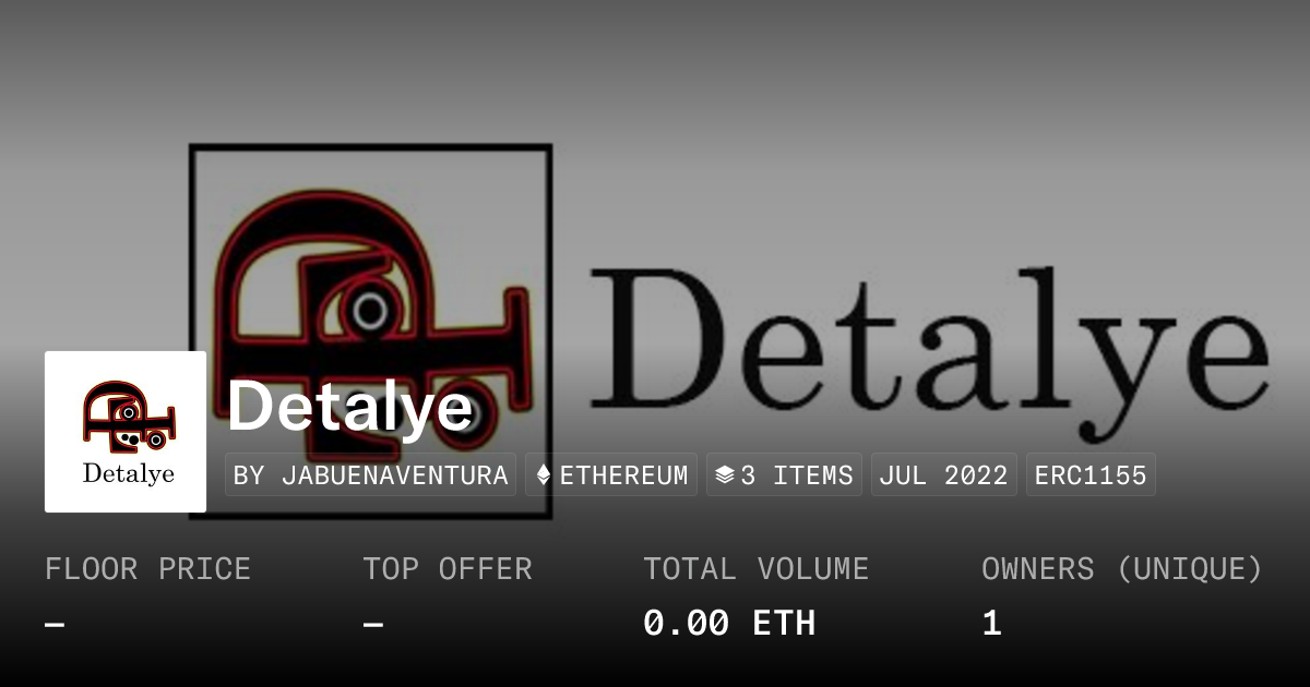 Detalye - Collection | OpenSea