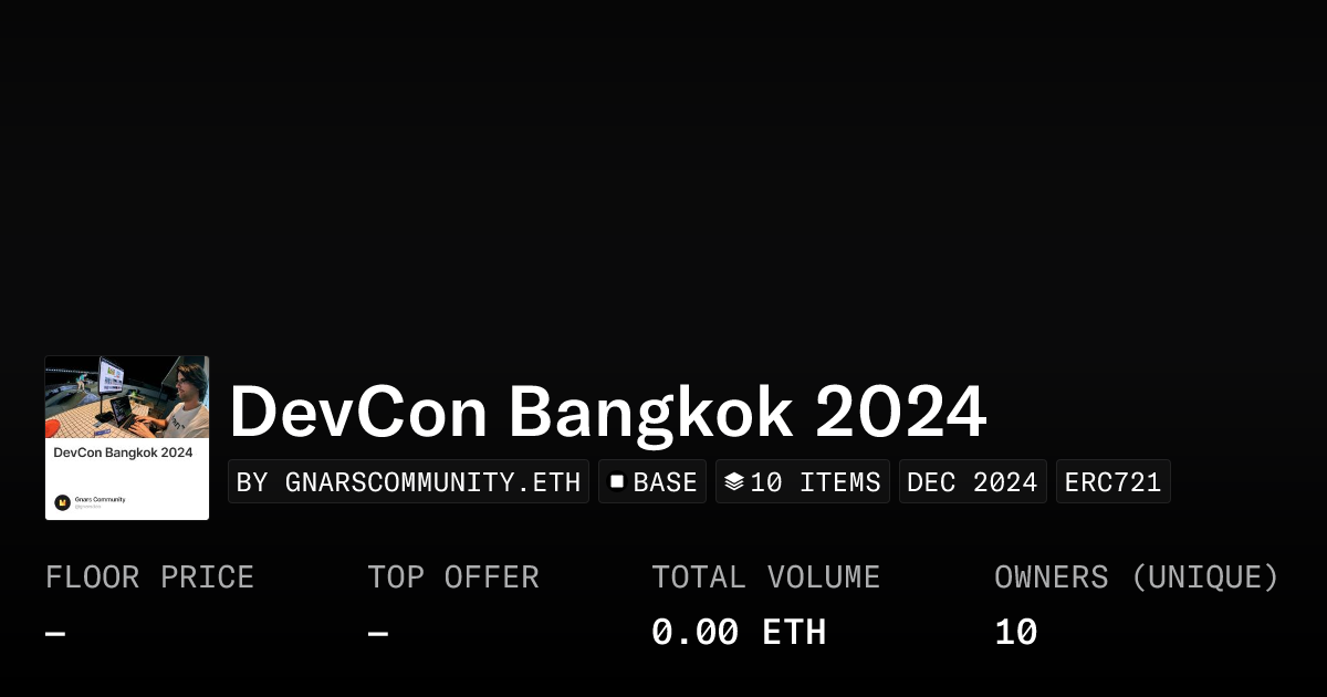 DevCon Bangkok 2024 - Collection | OpenSea