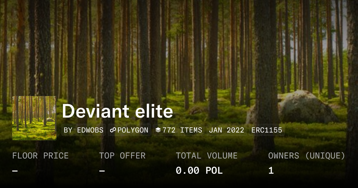 Deviant elite - Collection | OpenSea