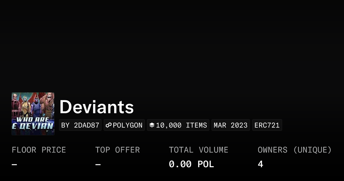 Deviants - Collection | OpenSea