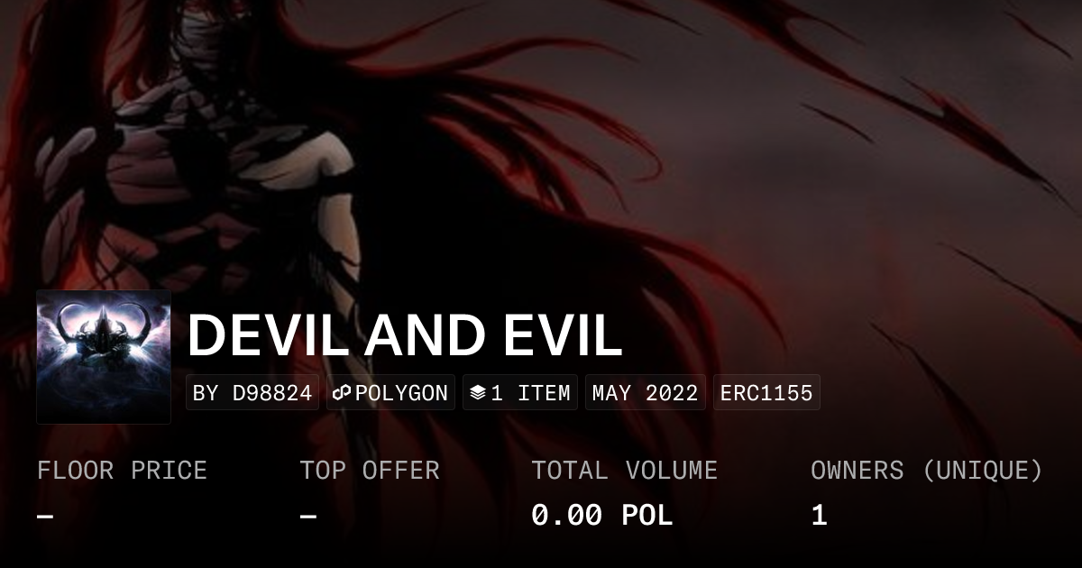 DEVIL AND EVIL - Collection | OpenSea