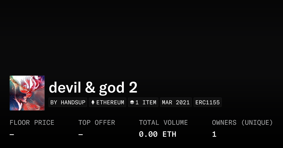 devil & god 2 - Collection | OpenSea