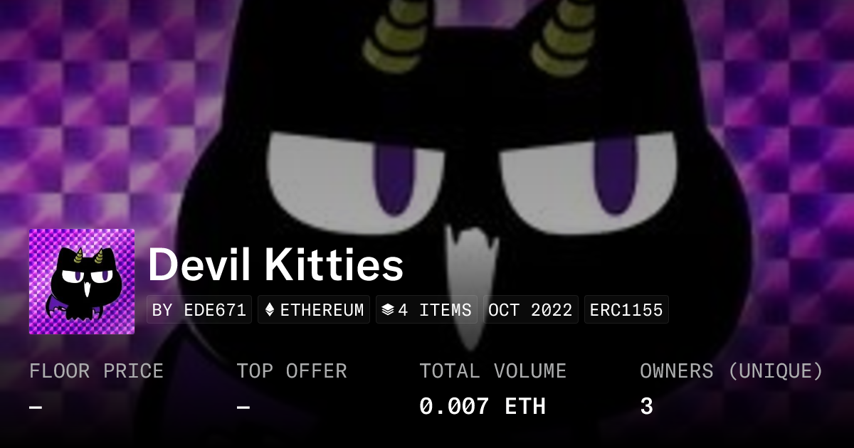 Devil Kitties - Collection | OpenSea