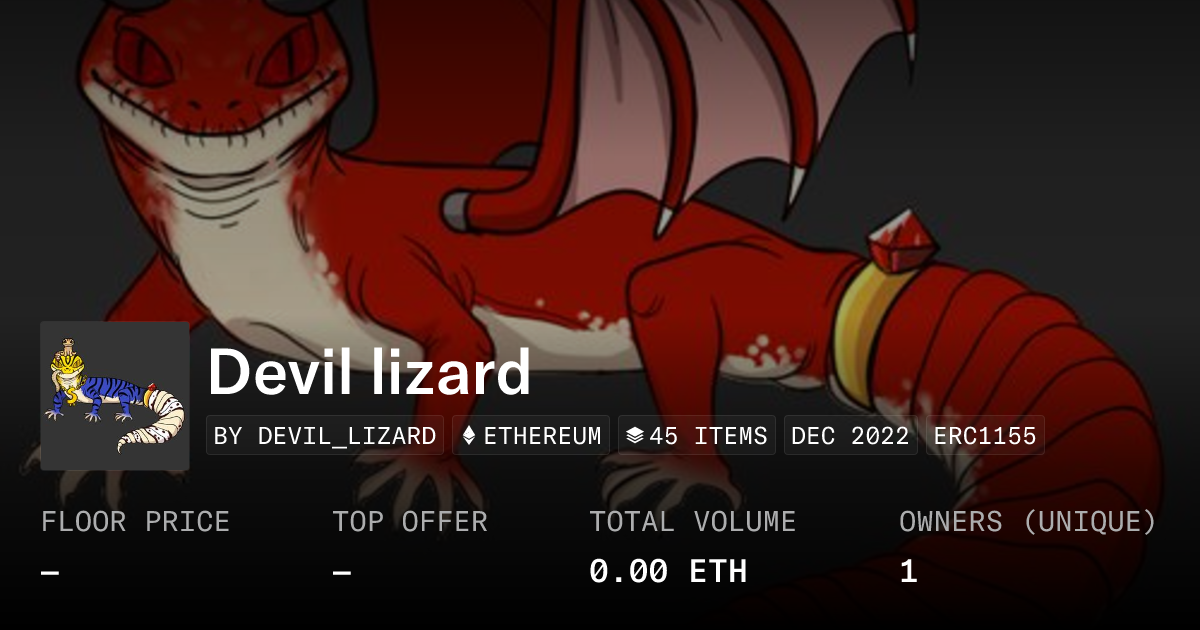 Devil lizard - Collection | OpenSea