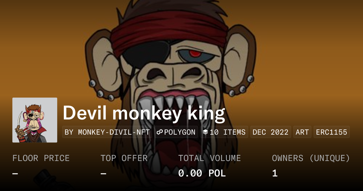 Devil monkey king - Collection | OpenSea