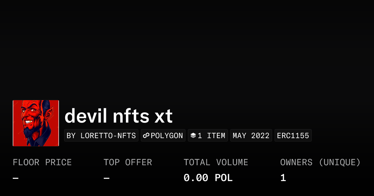 devil nfts xt - Collection | OpenSea