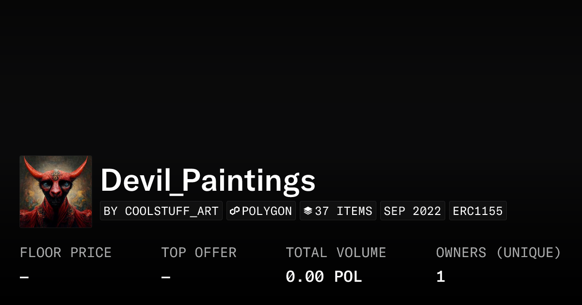 Devil_Paintings - Collection | OpenSea
