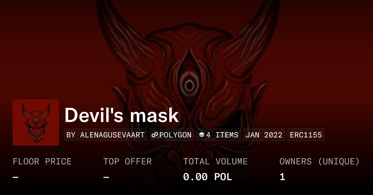 Devil's mask - Collection | OpenSea