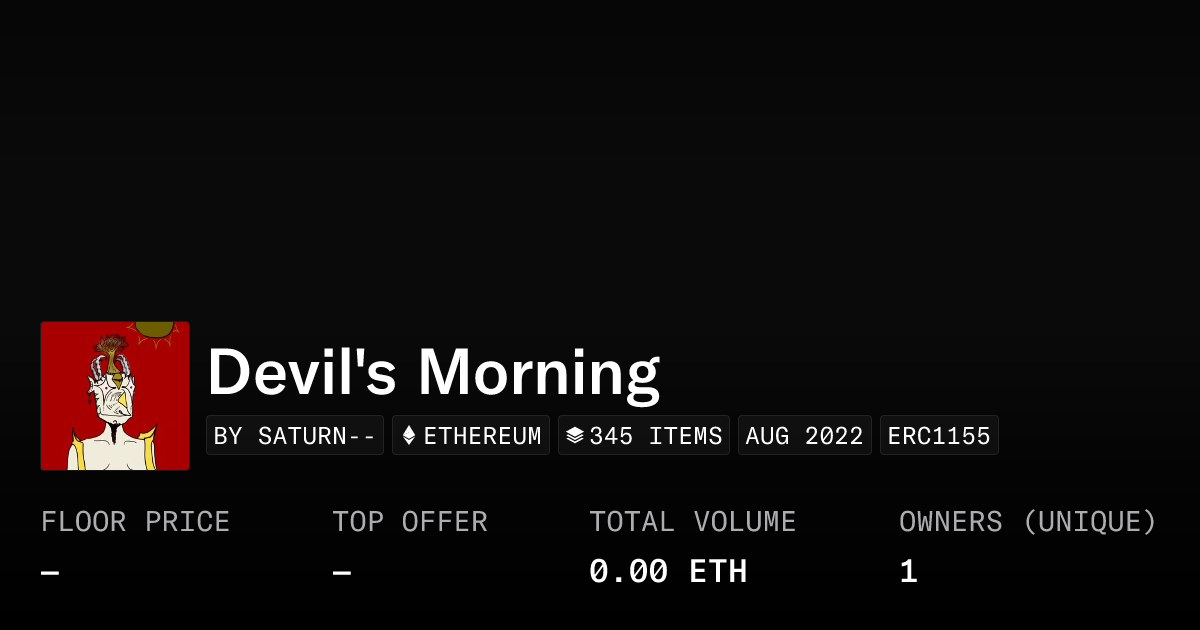 Devil's Morning - Collection | OpenSea