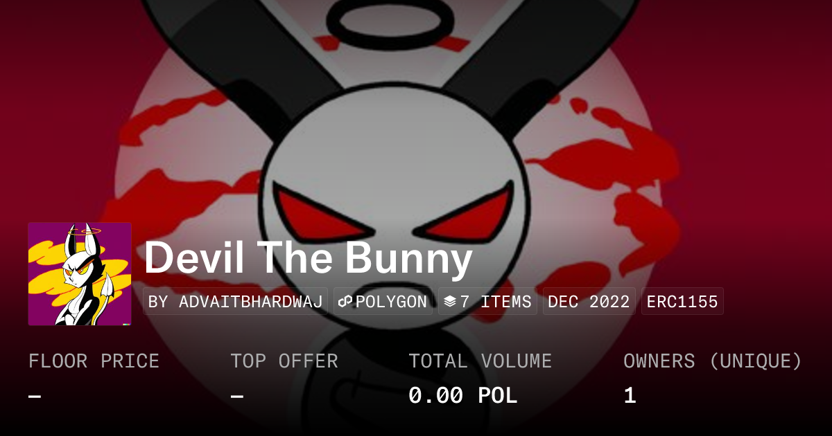 Devil The Bunny - Collection | OpenSea