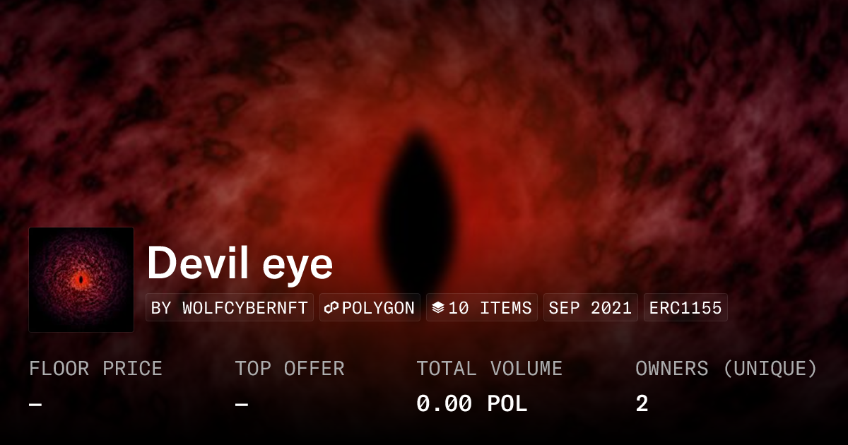 Devil eye - Collection | OpenSea