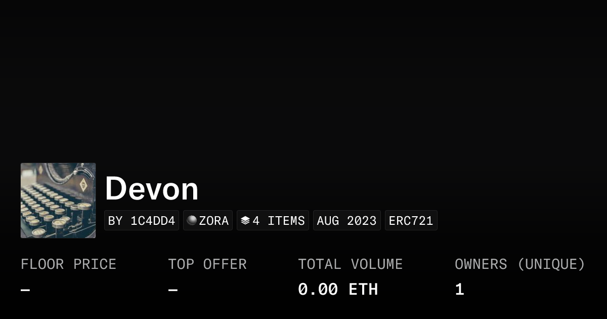 Devon - Collection | OpenSea