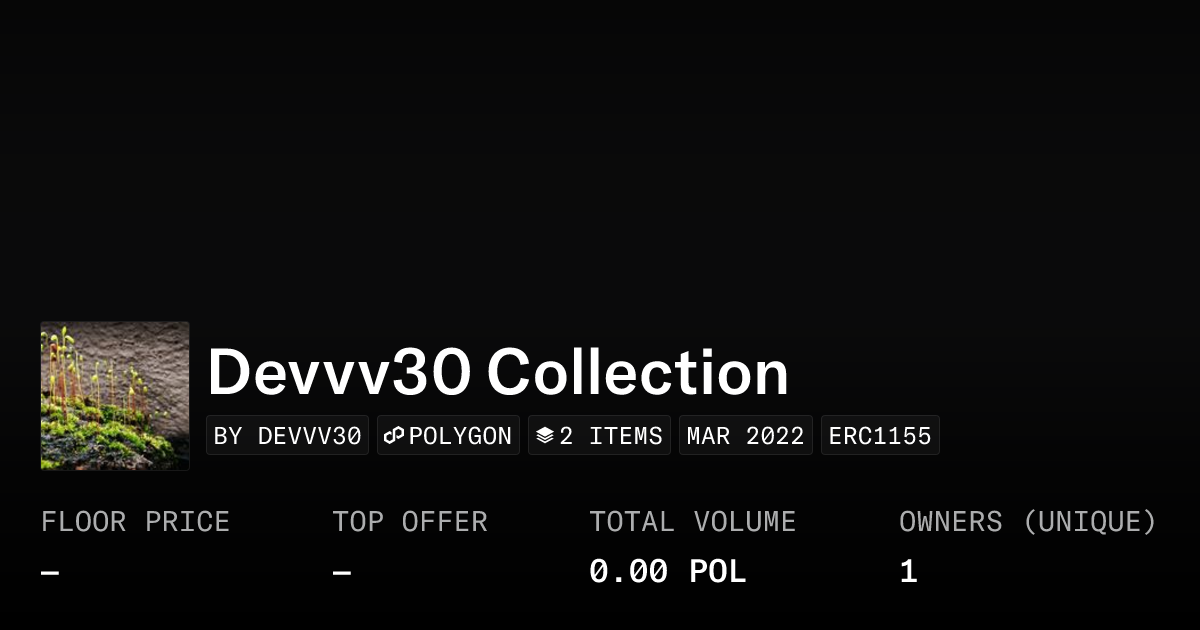 Devvv30 Collection - Collection | OpenSea