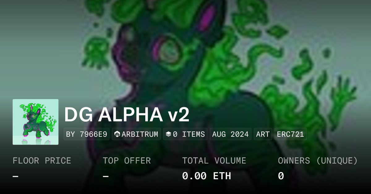 DG ALPHA v2 - Collection | OpenSea