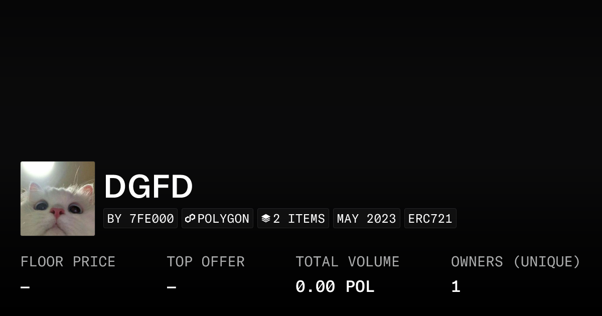 DGFD - Collection | OpenSea