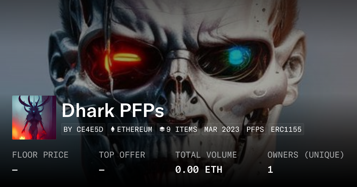 Dhark PFPs - Collection | OpenSea