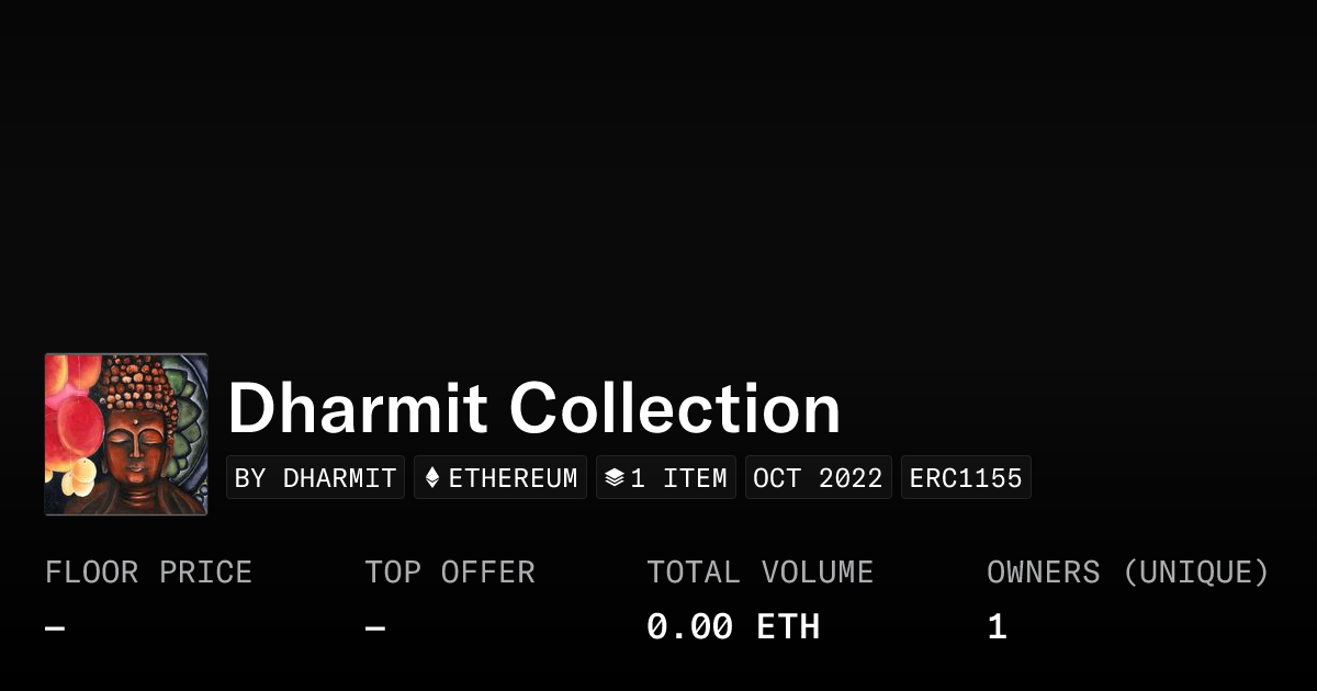 Dharmit Collection - Collection | OpenSea