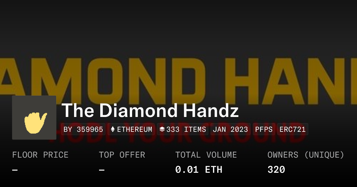 The Diamond Handz - Collection | OpenSea