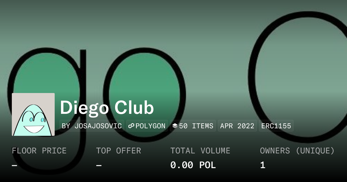 Diego Club - Collection | OpenSea
