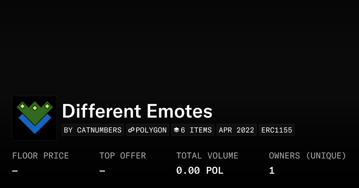 Different Emotes - Collection | OpenSea