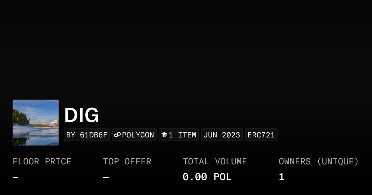 DIG - Collection | OpenSea