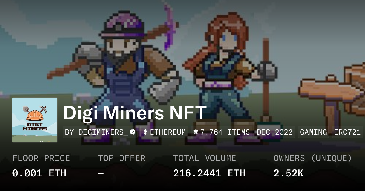 Digi Miners NFT - Collection | OpenSea