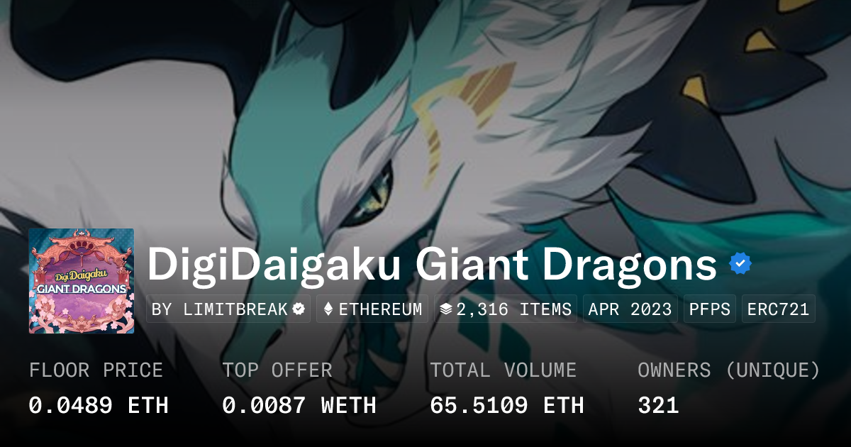 DigiDaigaku Giant Dragons - Collection | OpenSea