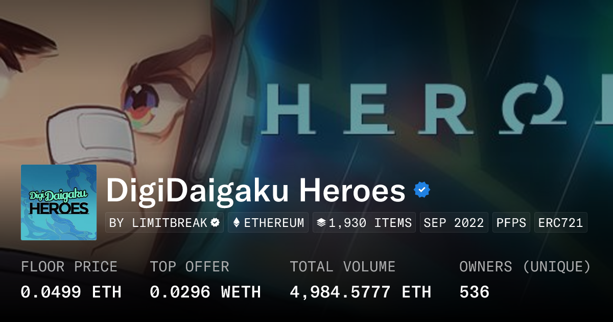 DigiDaigaku Heroes - Collection | OpenSea