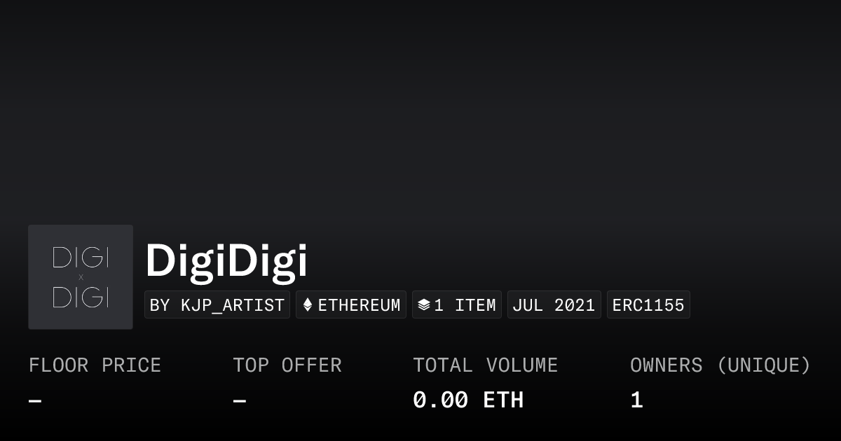 DigiDigi - Collection | OpenSea