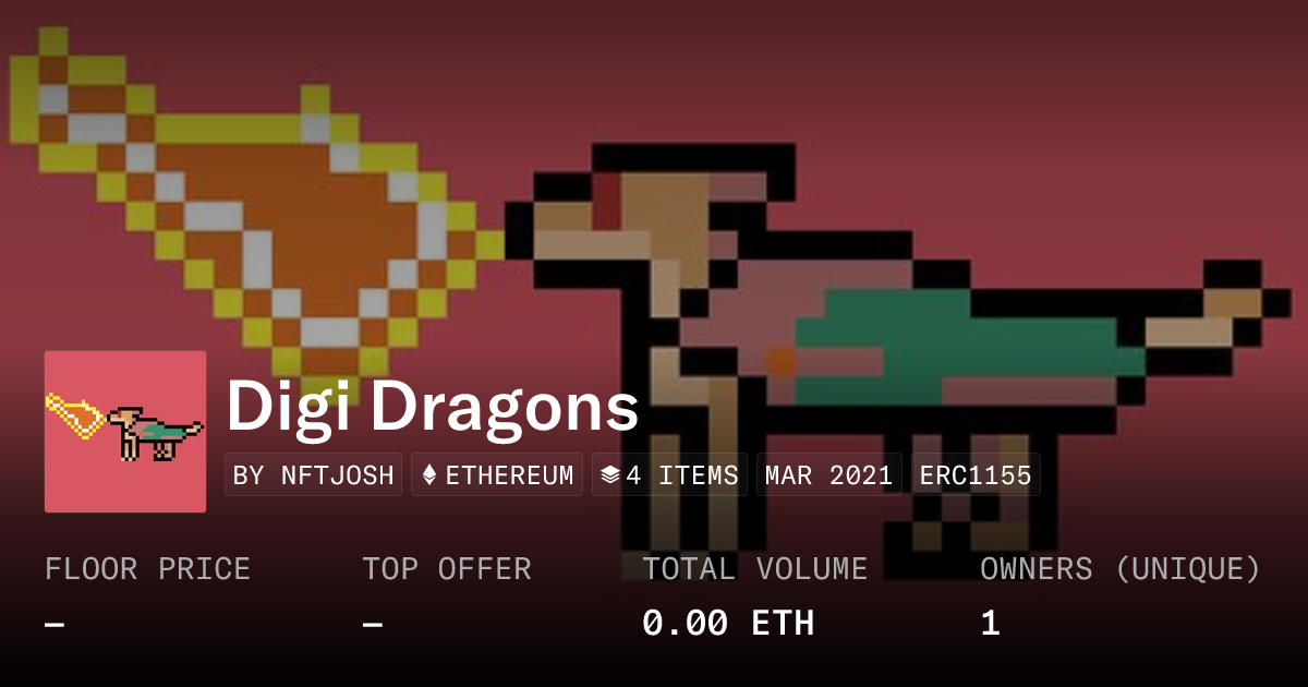 Digi Dragons - Collection | OpenSea