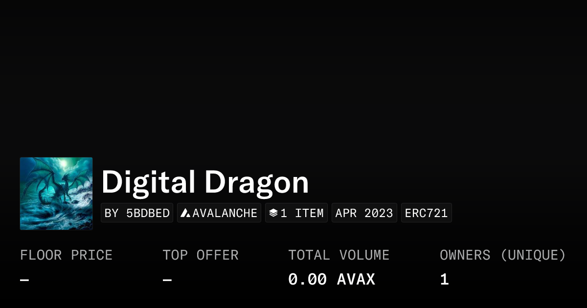 Digital Dragon - Collection | OpenSea