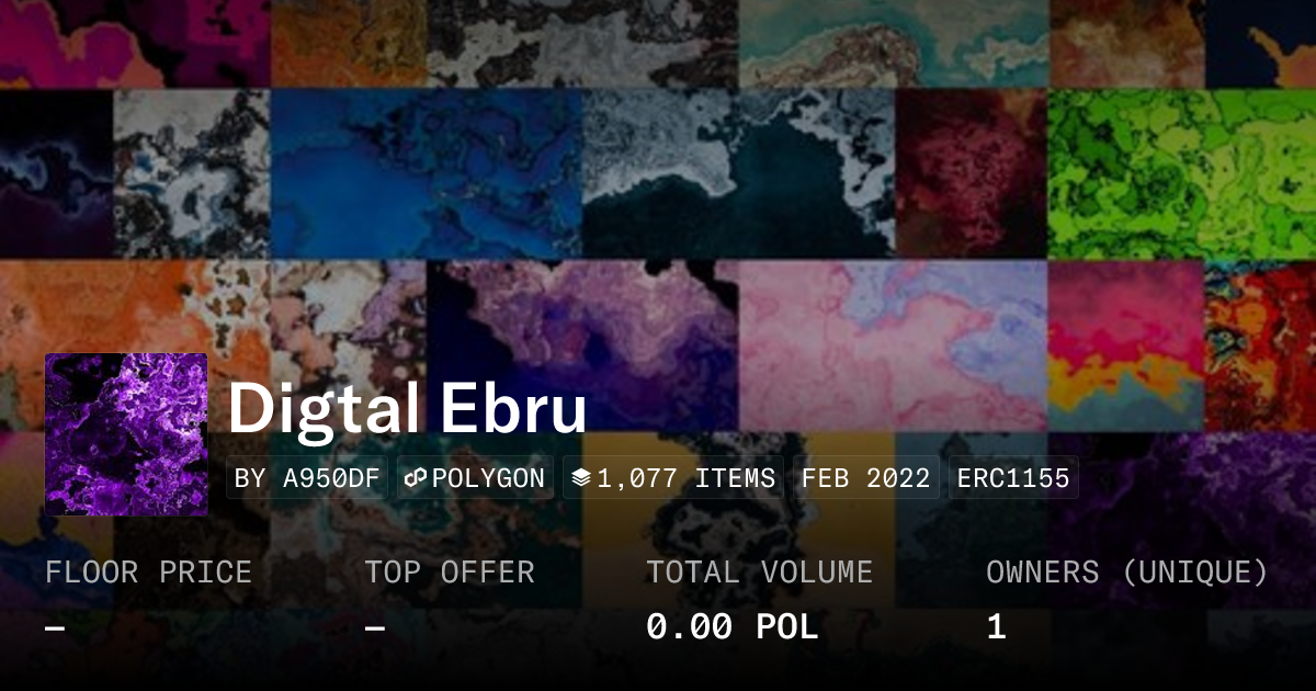 Digtal Ebru - Collection | OpenSea