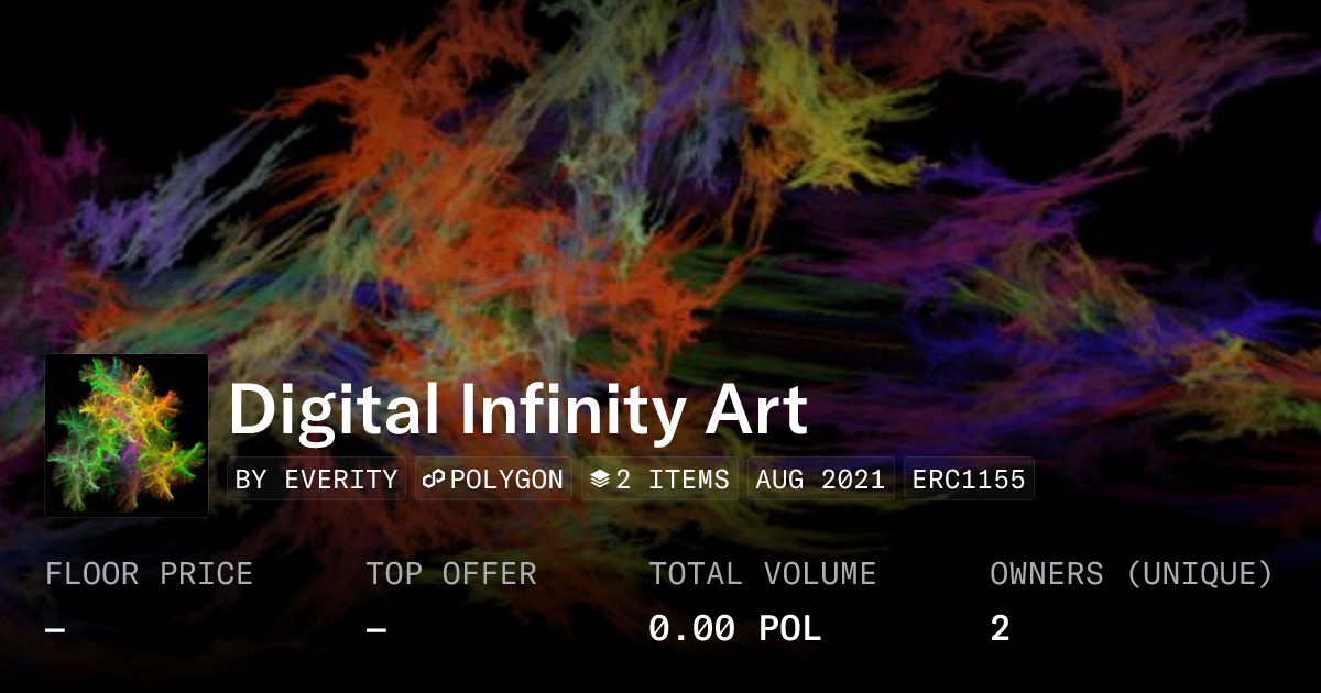 Digital Infinity Art - Collection | OpenSea
