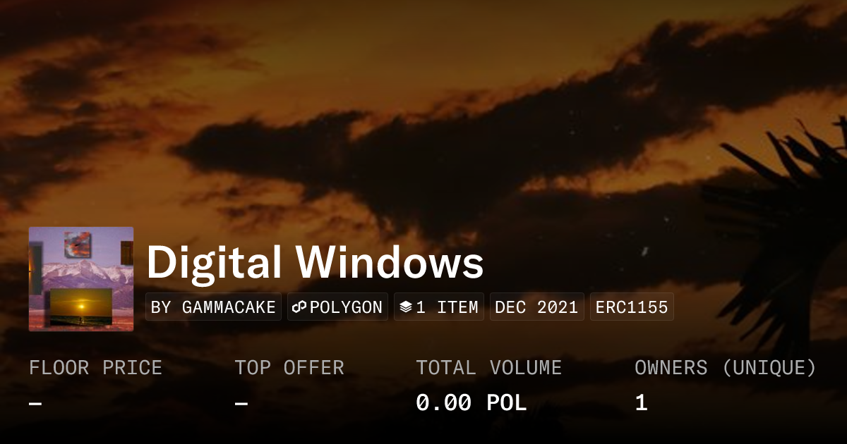 Digital Windows - Collection | OpenSea