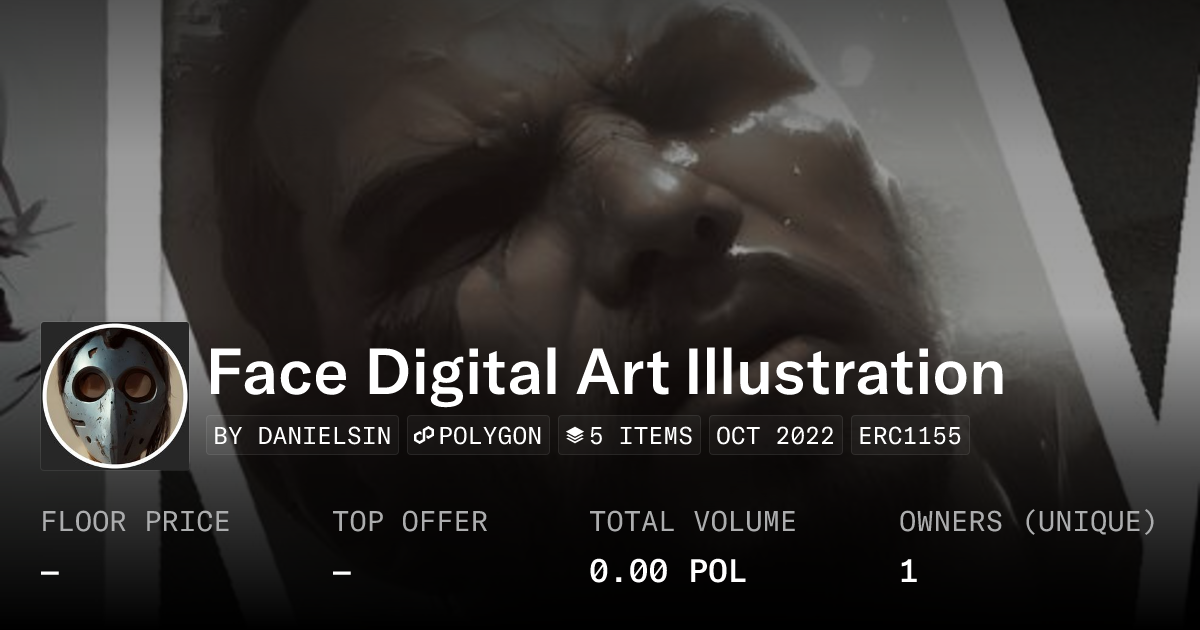 Face Digital Art Illustration - Collection | OpenSea
