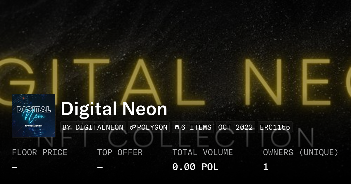 Digital Neon - Collection | OpenSea
