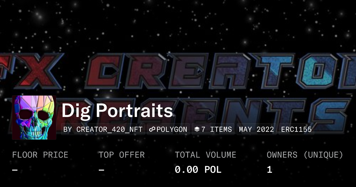 Dig Portraits - Collection | OpenSea