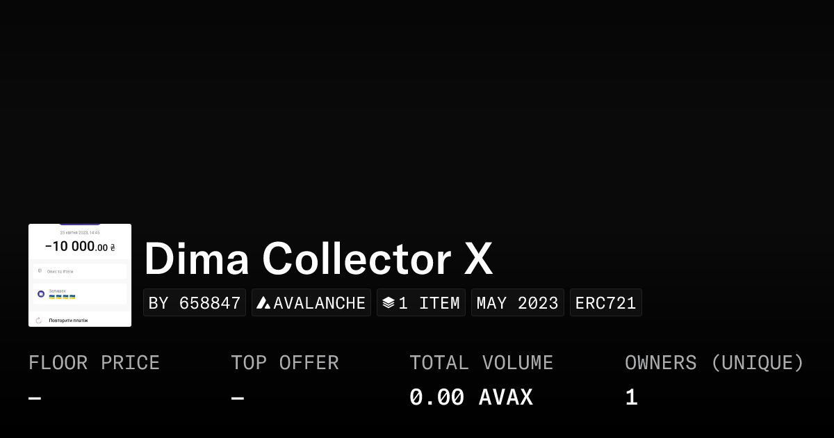 Dima Collector X - Collection | OpenSea