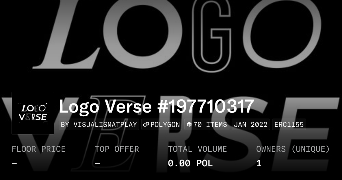 Logo Verse #197710317 - Collection | OpenSea