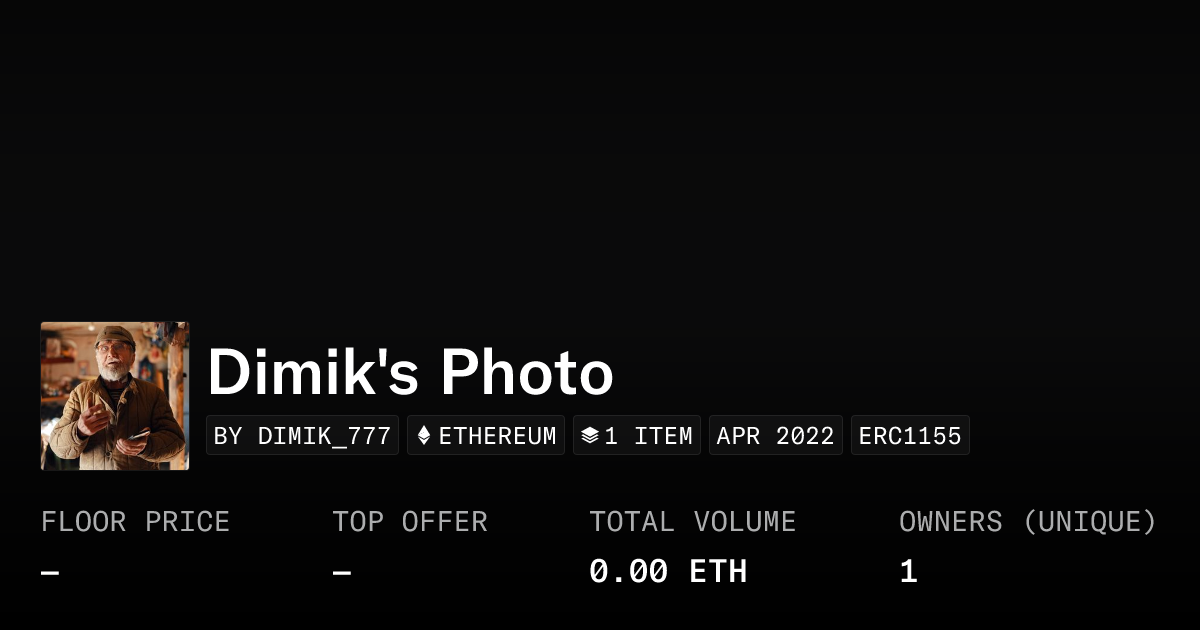 Dimik's Photo - Collection | OpenSea