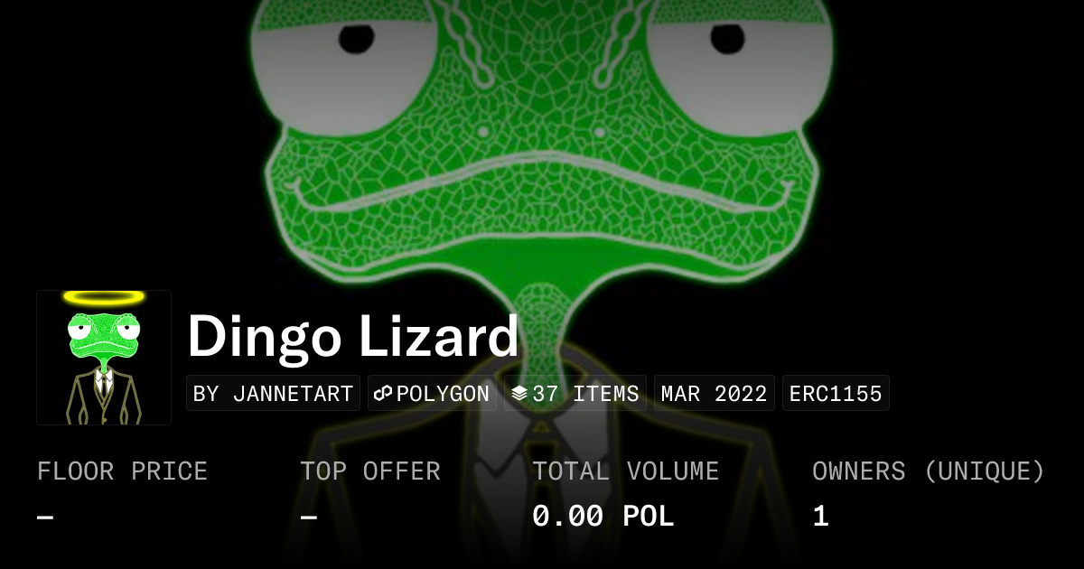 Dingo Lizard - Collection | OpenSea