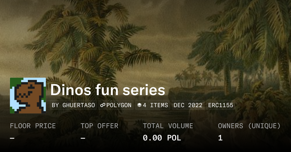 Dinos fun series - Collection | OpenSea