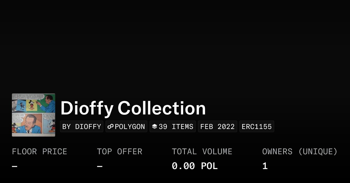 Dioffy Collection - Collection | OpenSea
